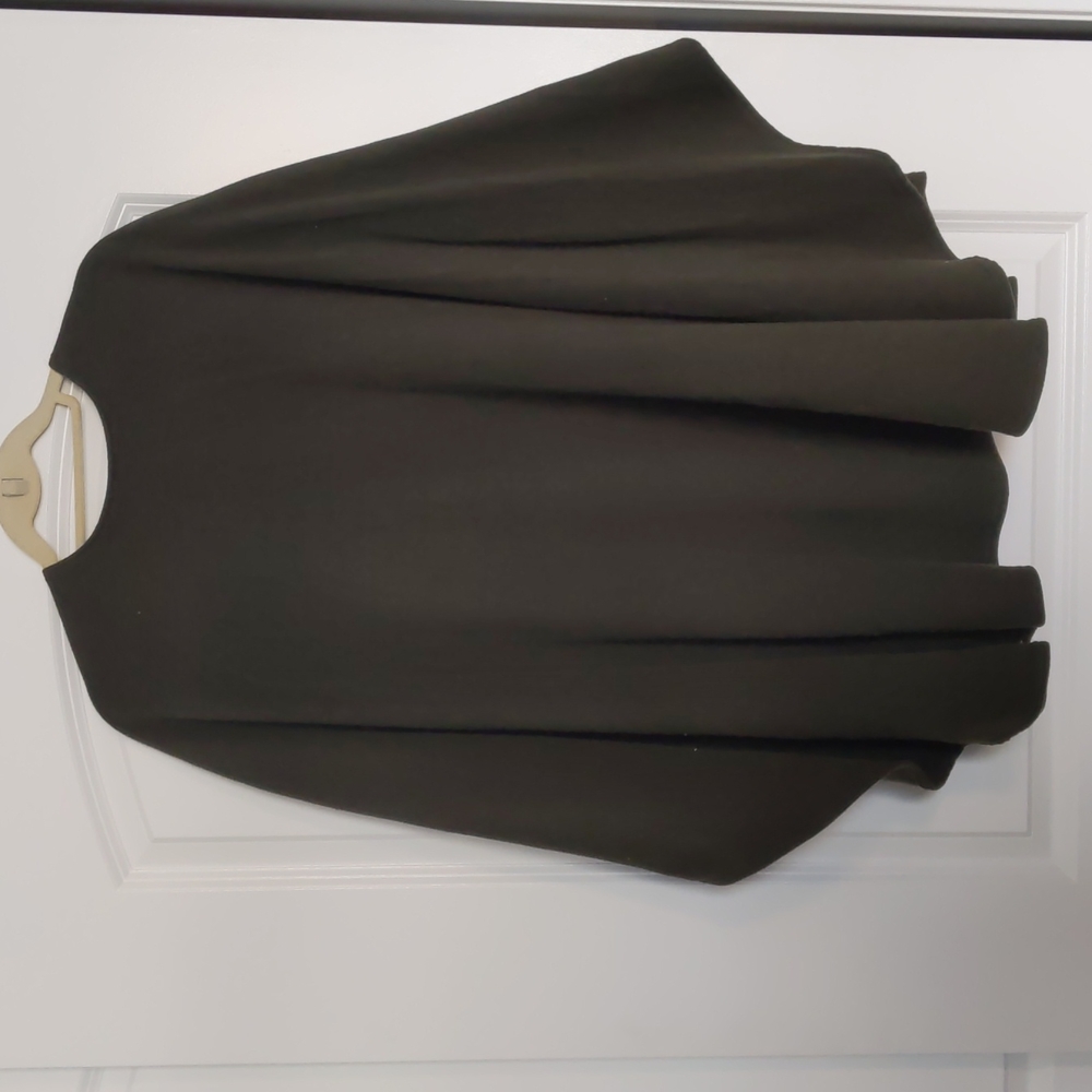 Jimmy Hourihan Wool Capelet Olive Green Open Cape Sha… - Gem